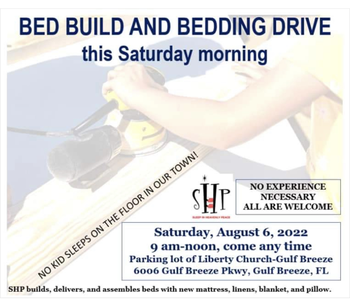 SHP Bed Build tomorrow! – Libertarian Party of Escambia County, Florida